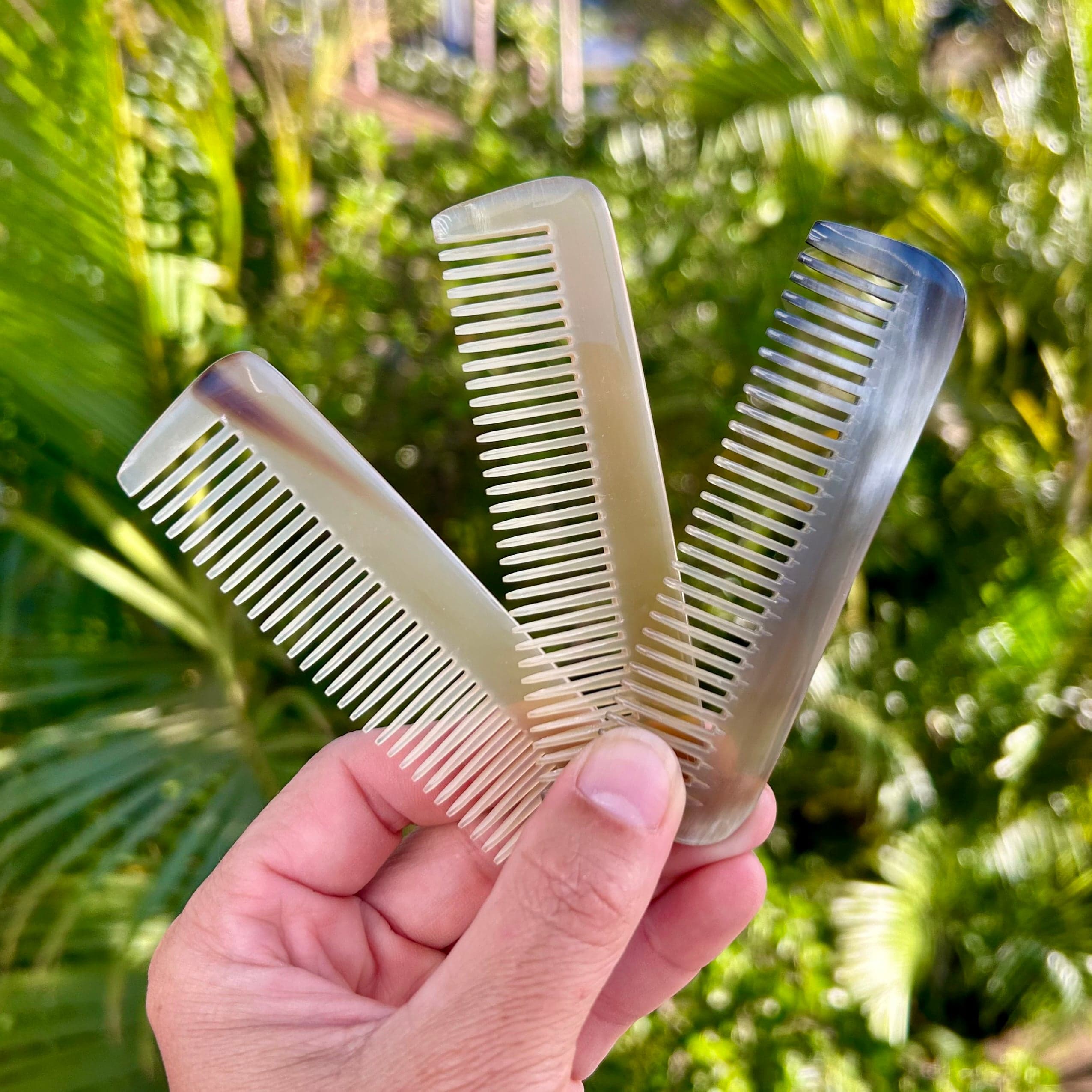 Hand Carved Pocket Combs | Water Buffalo Horn | Whaler's Locker