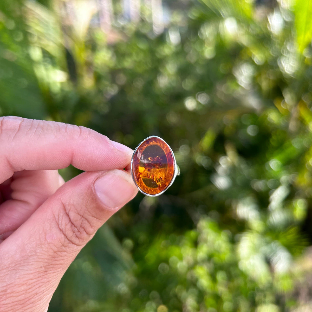 Simple Baltic Amber Ring | Whaler's Locker