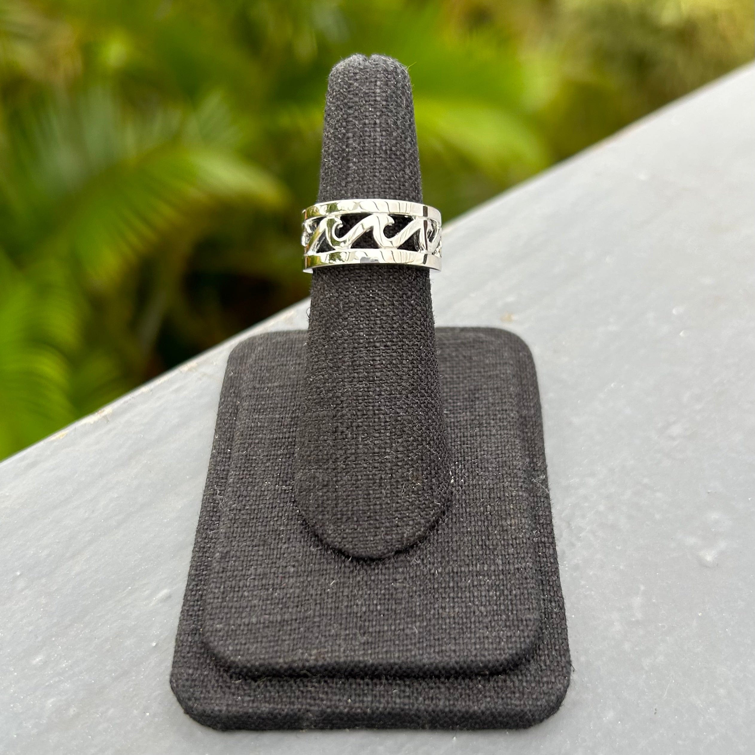 Wave Band Ring | Sterling Silver Ring | Whaler's Locker