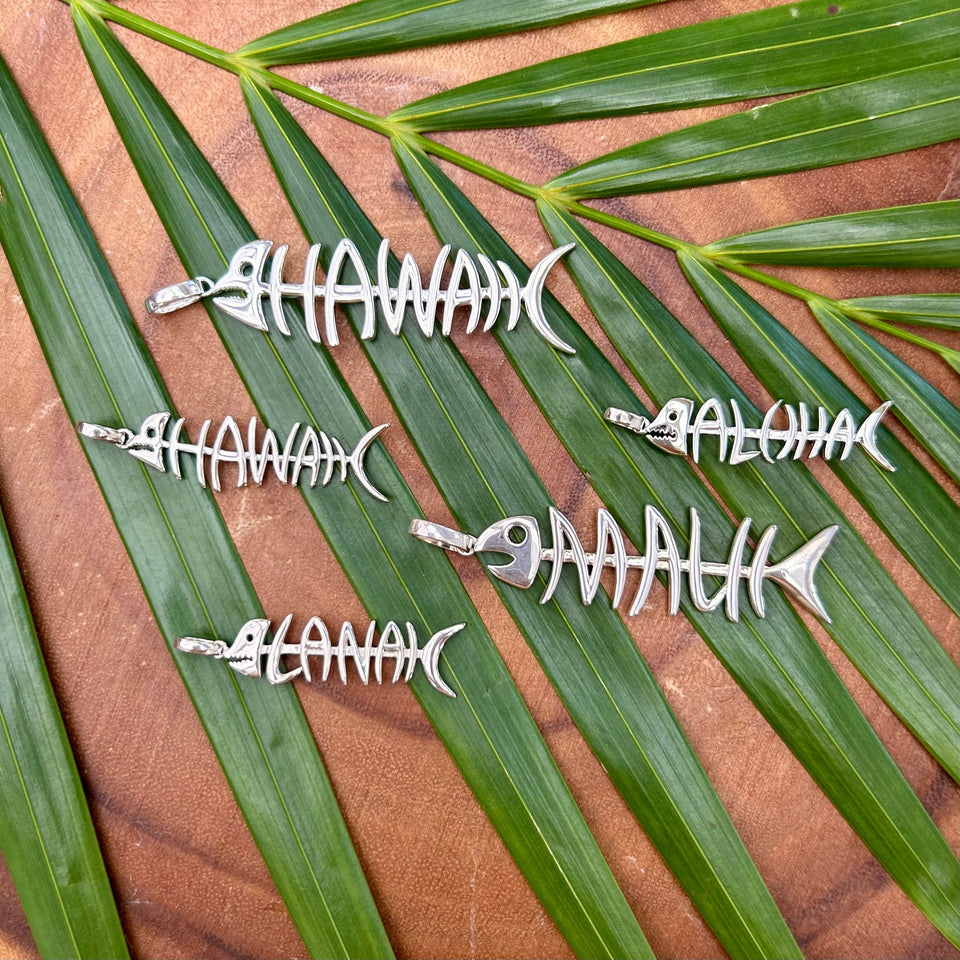 Island Style Fishbone Pendant