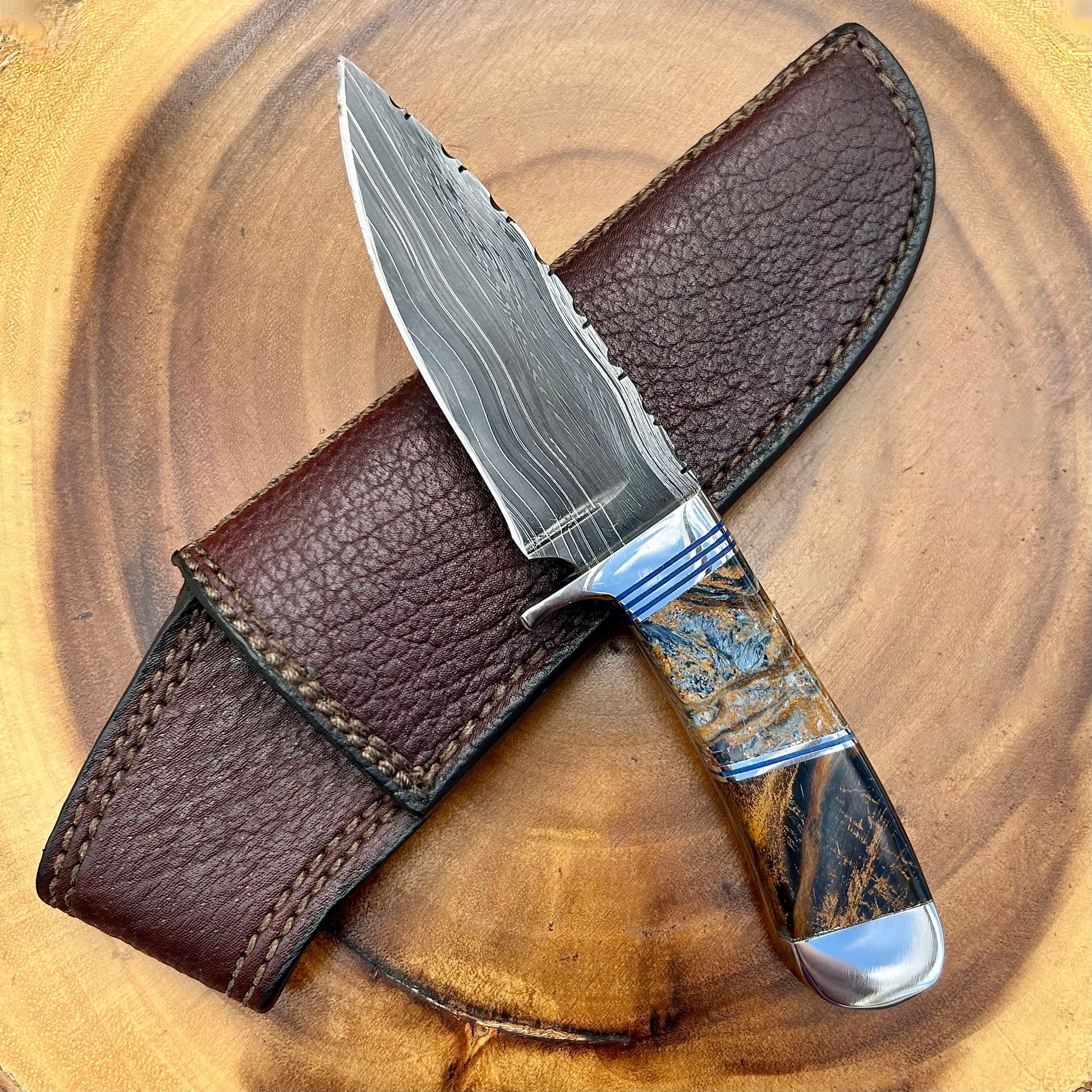 Exclusive Steve Nolte Knife with Larry Donnelly Damascus Steel- Pieter