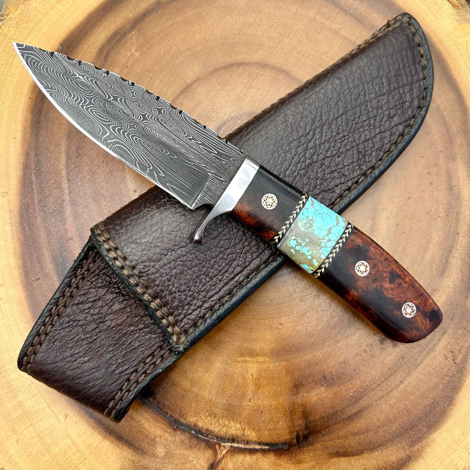 Steve Nolte Knife, Larry Donnelly Damascus Steel | Whaler's Locker
