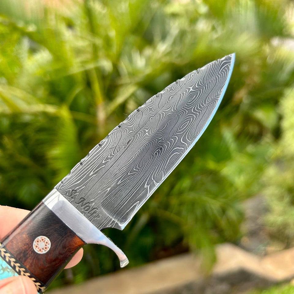 Steve Nolte Knife, Larry Donnelly Damascus Steel | Whaler's Locker