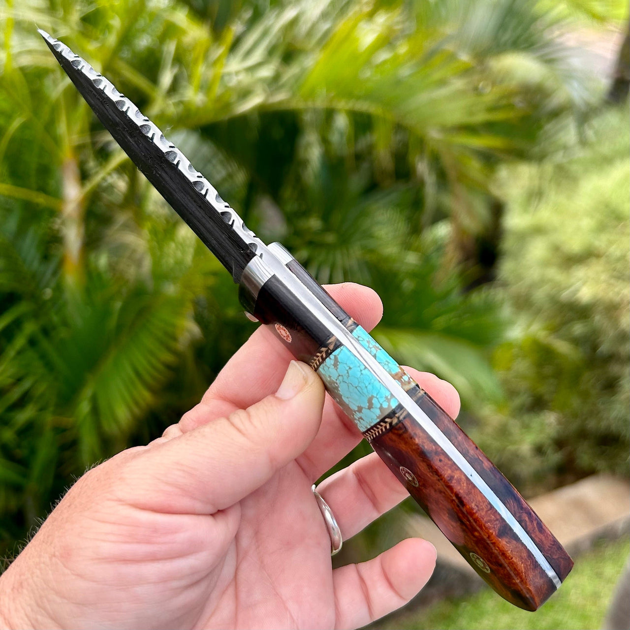 Steve Nolte Knife, Larry Donnelly Damascus Steel | Whaler's Locker