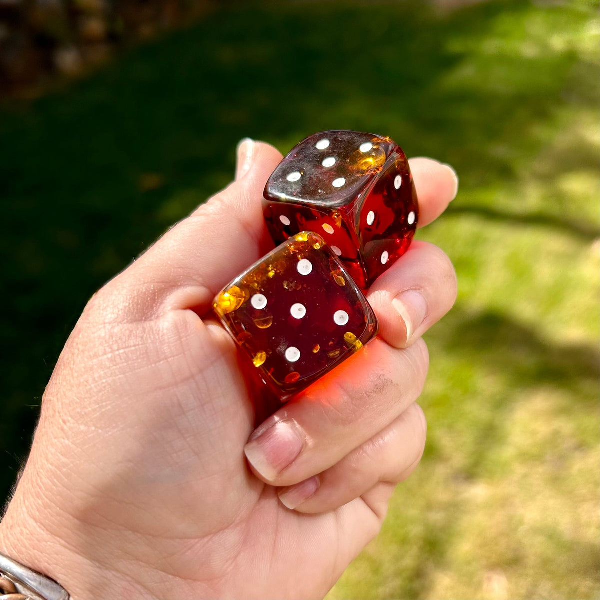 Baltic Amber Dice- Various Sizes