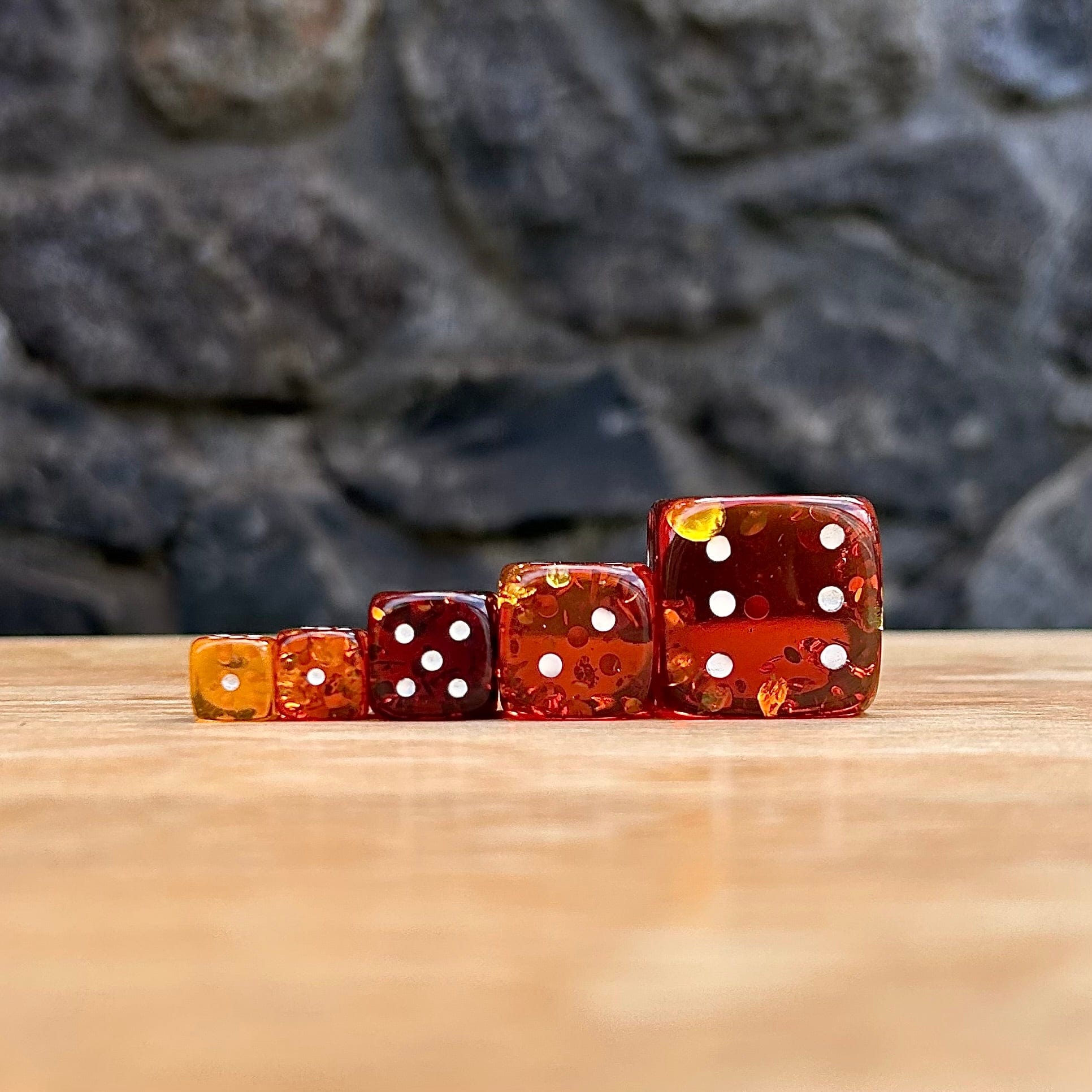 Baltic Amber Dice- Various Sizes