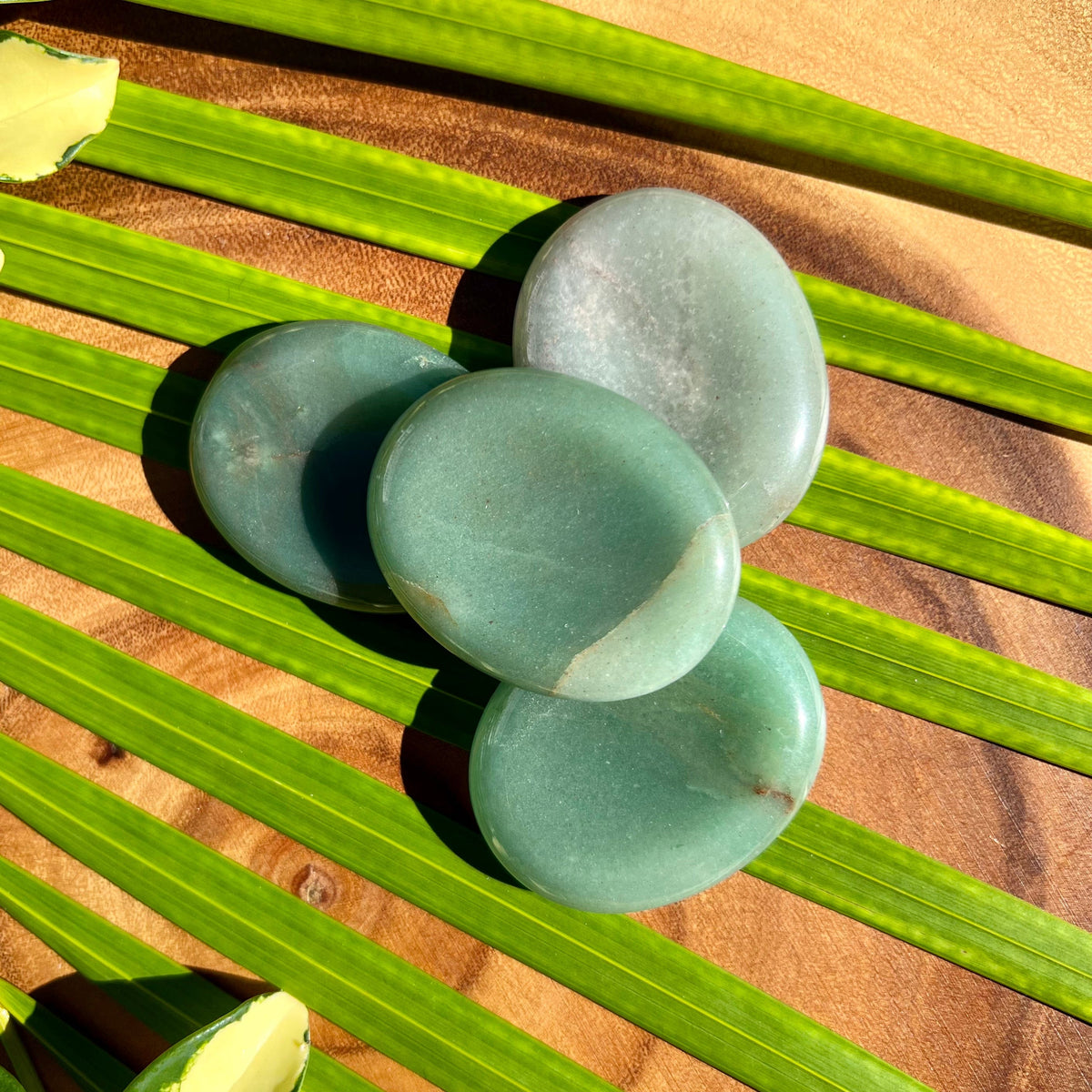 Green Aventurine Worry Stone | Healing Stone | Whaler's Locker
