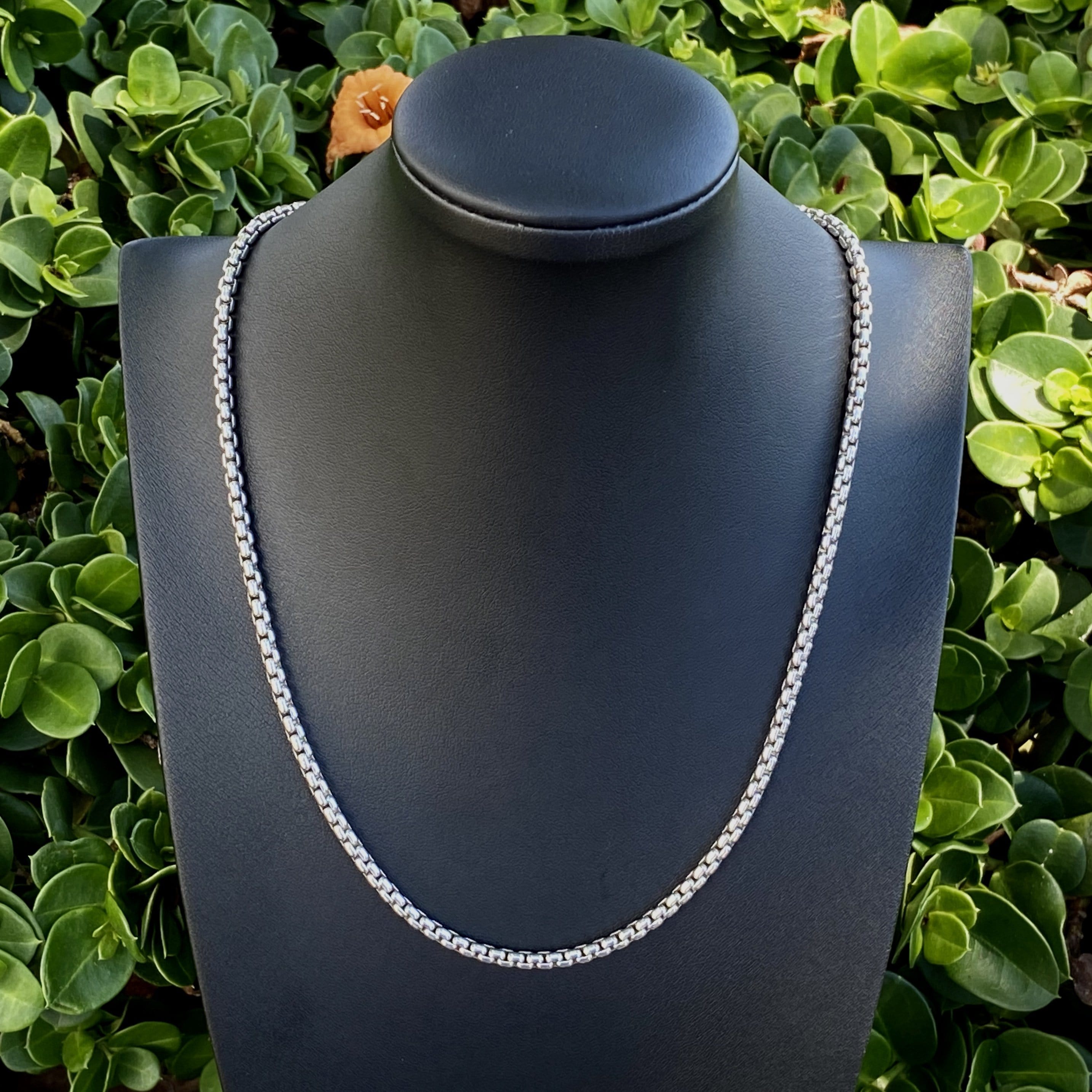 Sterling Silver Smooth Round Box Chain Whaler s Locker